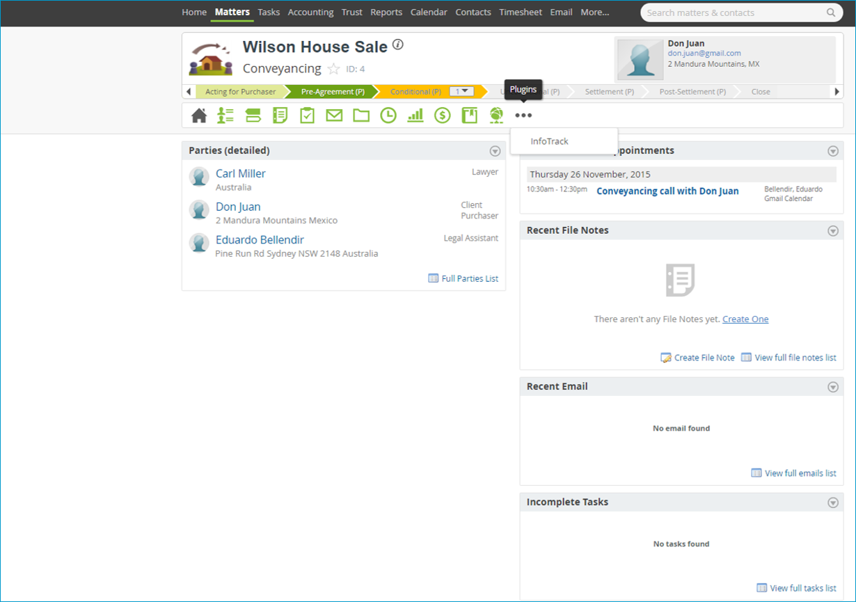 ActionStep Integration | InfoTrack