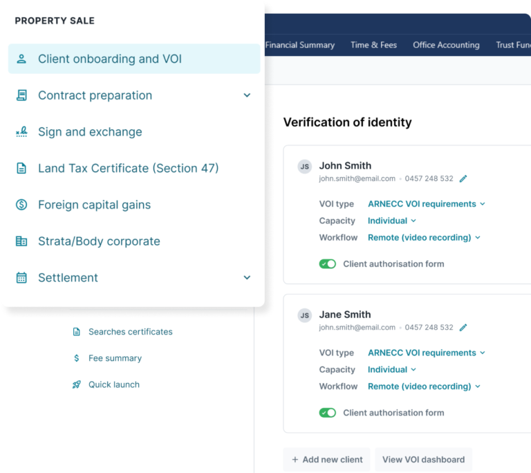 Property Interface - InfoTrack