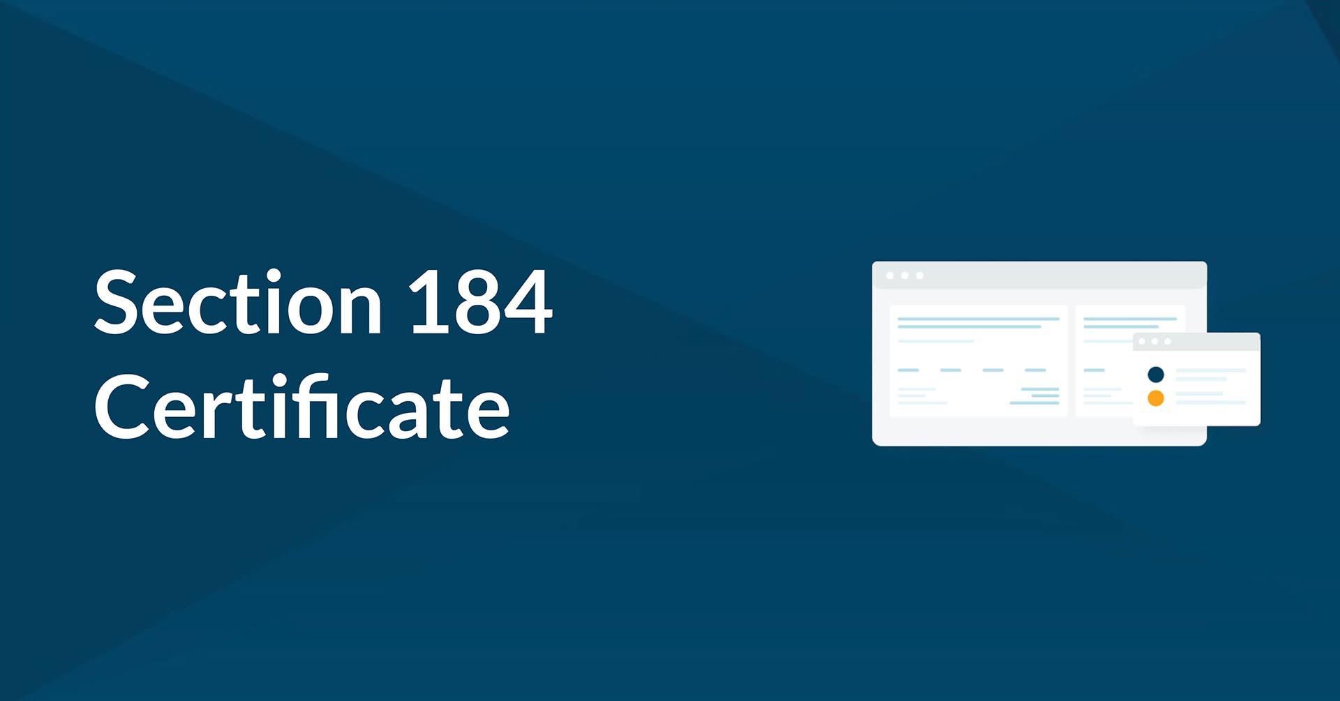 Section 184 Certificate | InfoTrack
