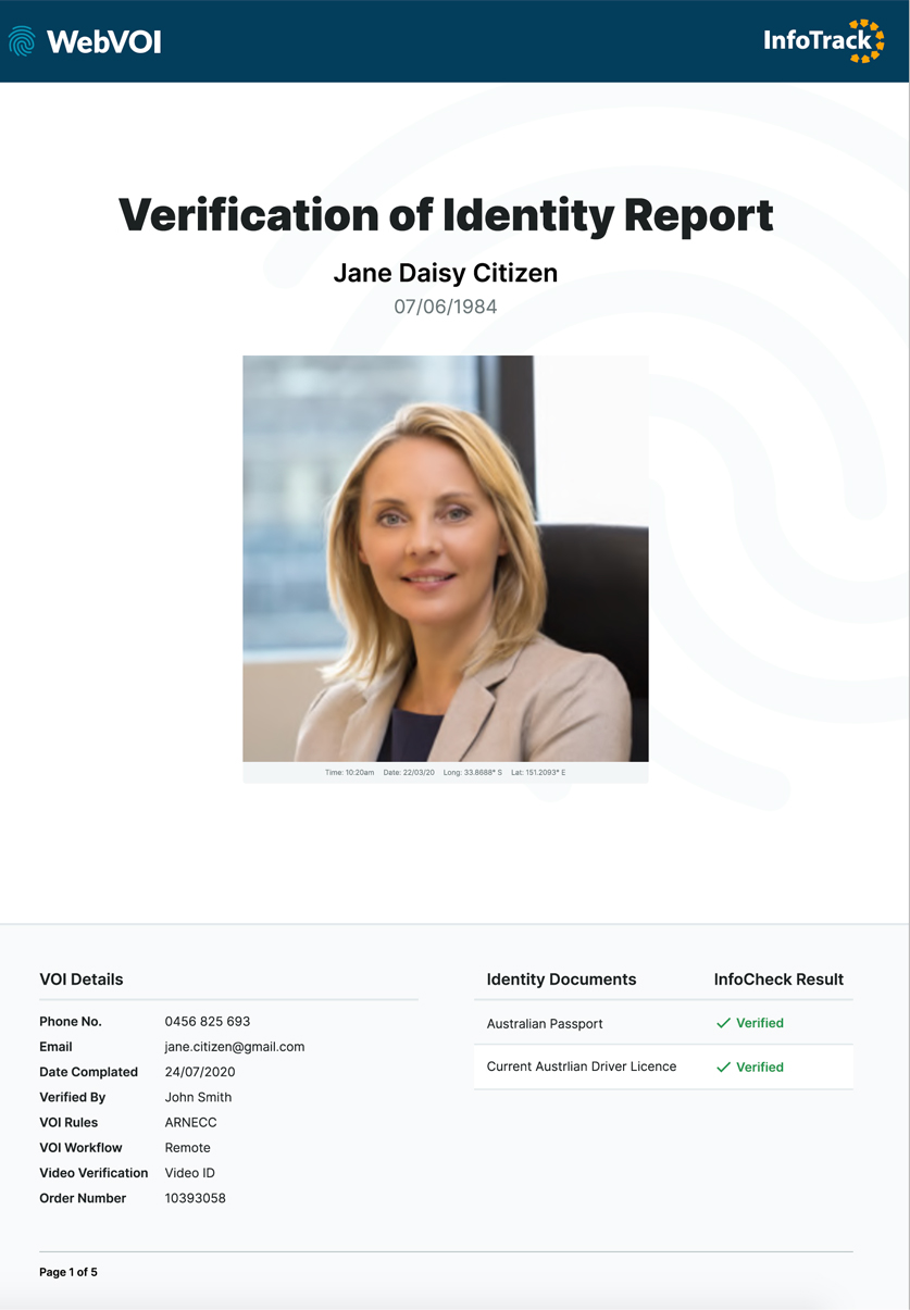 InfoTrackID Business User - InfoTrack
