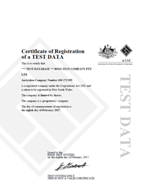 Certificate of Incorporation | InfoTrack