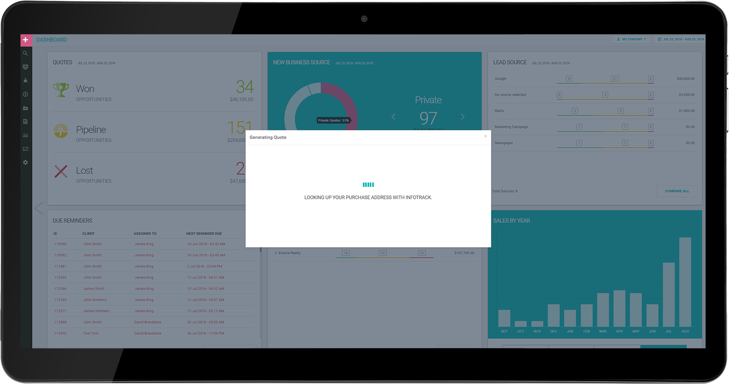 Perfect Portal integration - InfoTrack