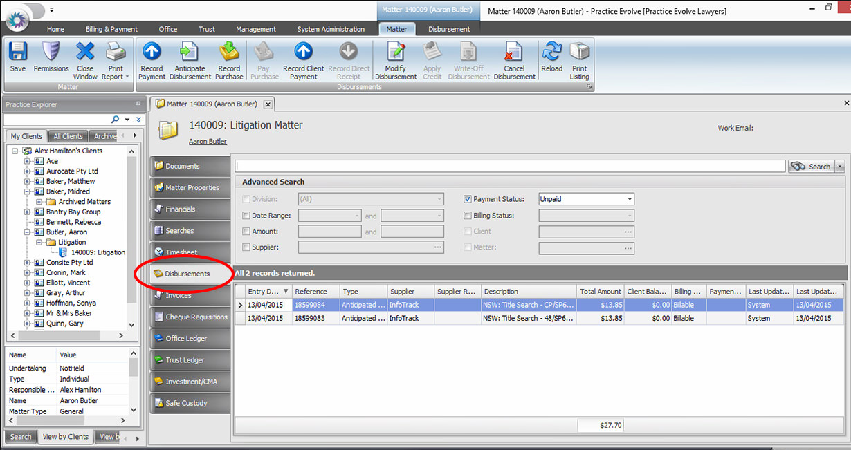 Practice Evolve | Legal Software Integration | InfoTrack